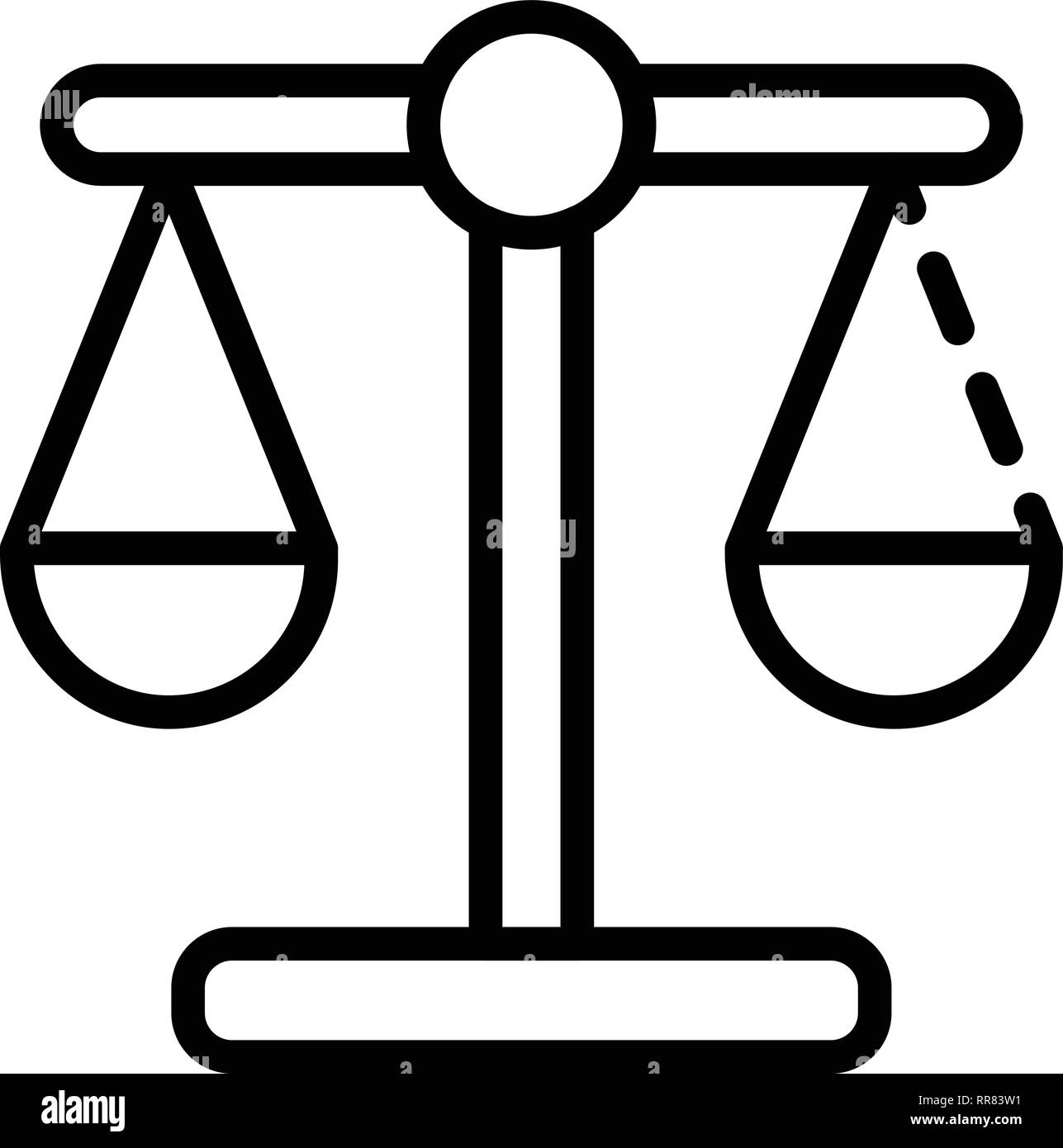 Judge balance icon, outline style Stock Vector Image & Art - Alamy