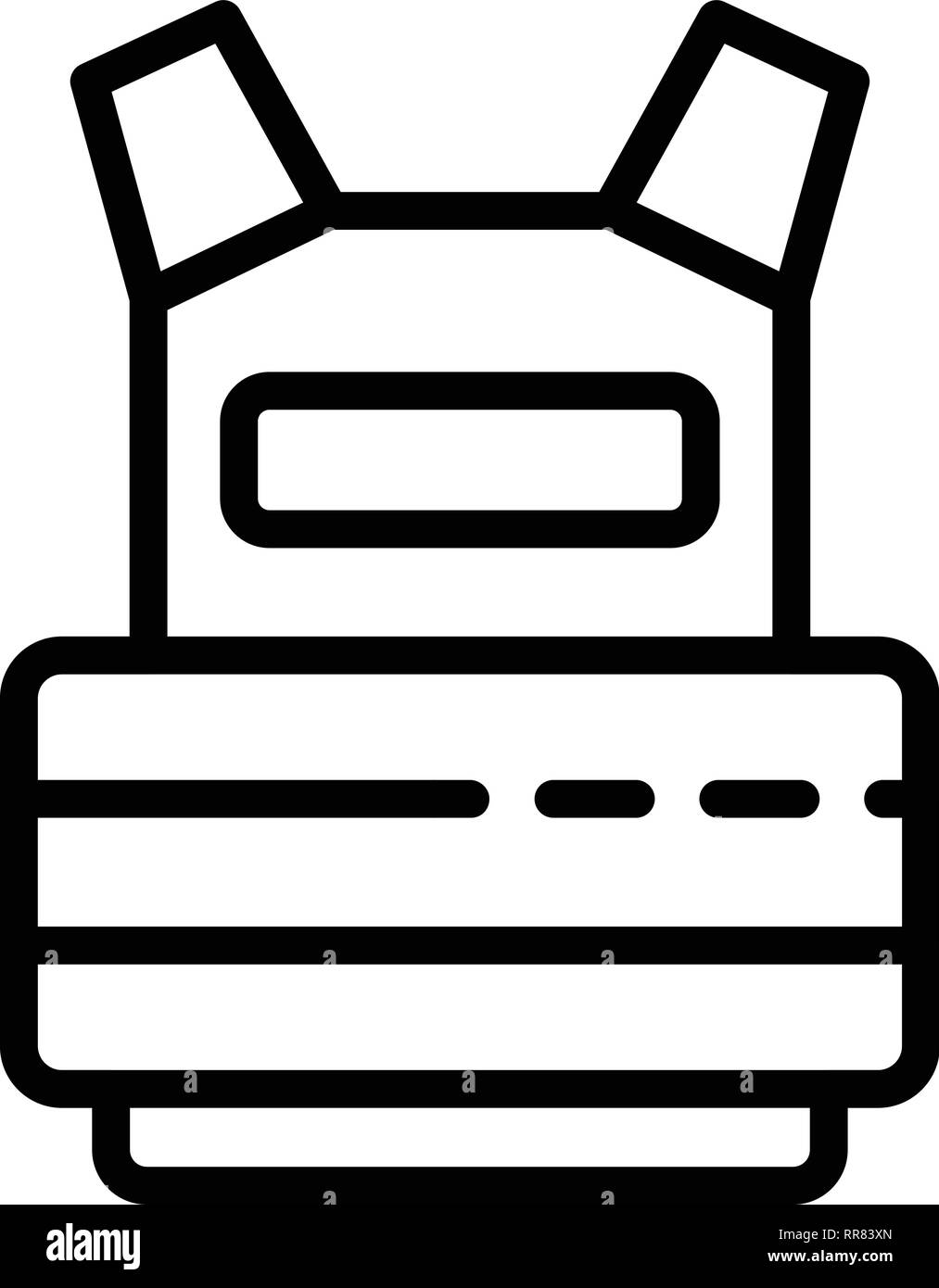 Bulletproof vest crime line Black and White Stock Photos & Images - Alamy