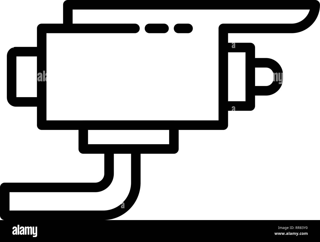 Cctv camera silhouette clipart hi-res stock photography and images - Alamy