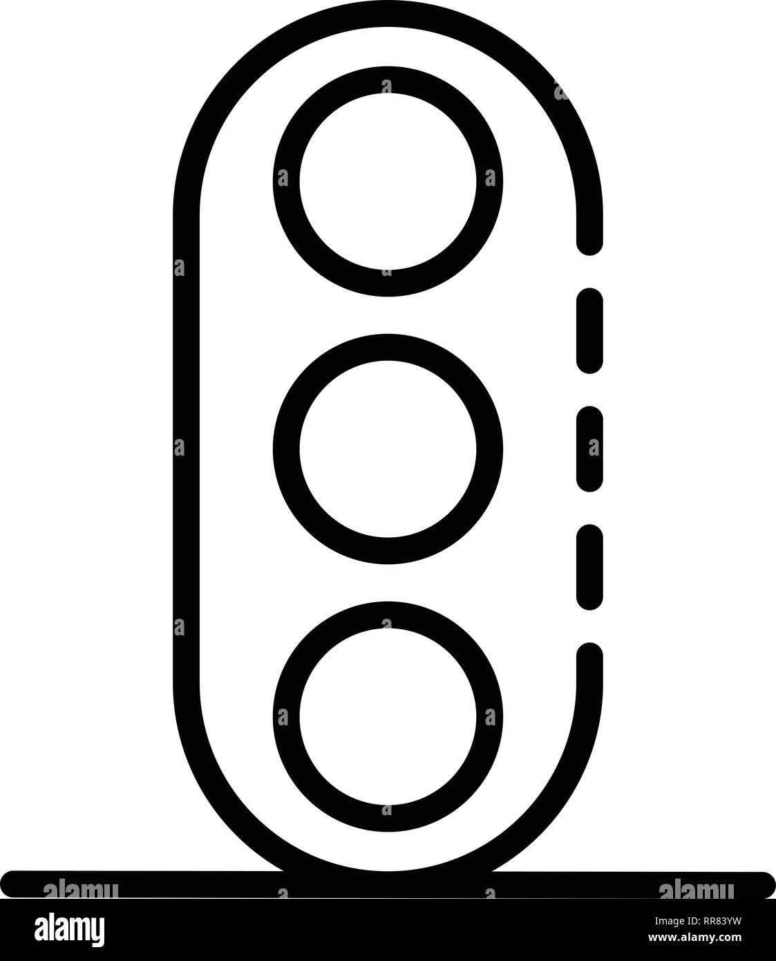 Traffic lights icon, outline style Stock Vector Image & Art - Alamy