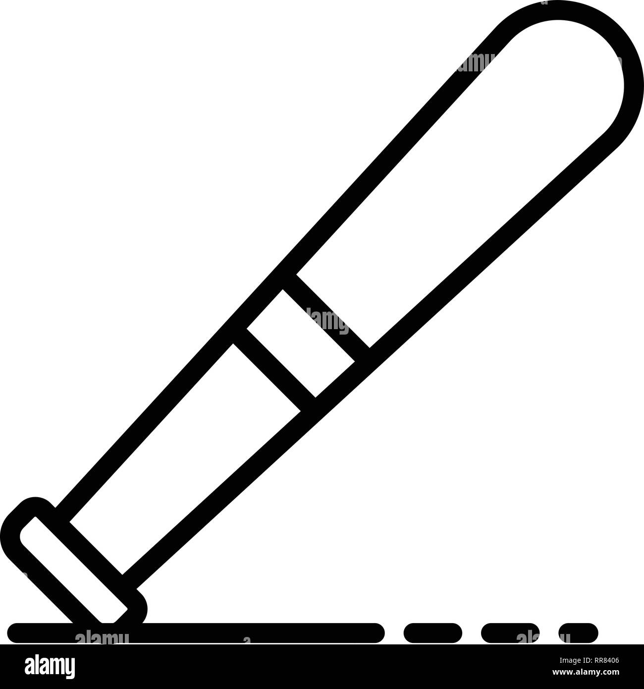 Police rubber baton icon, outline style Stock Vector Image & Art - Alamy