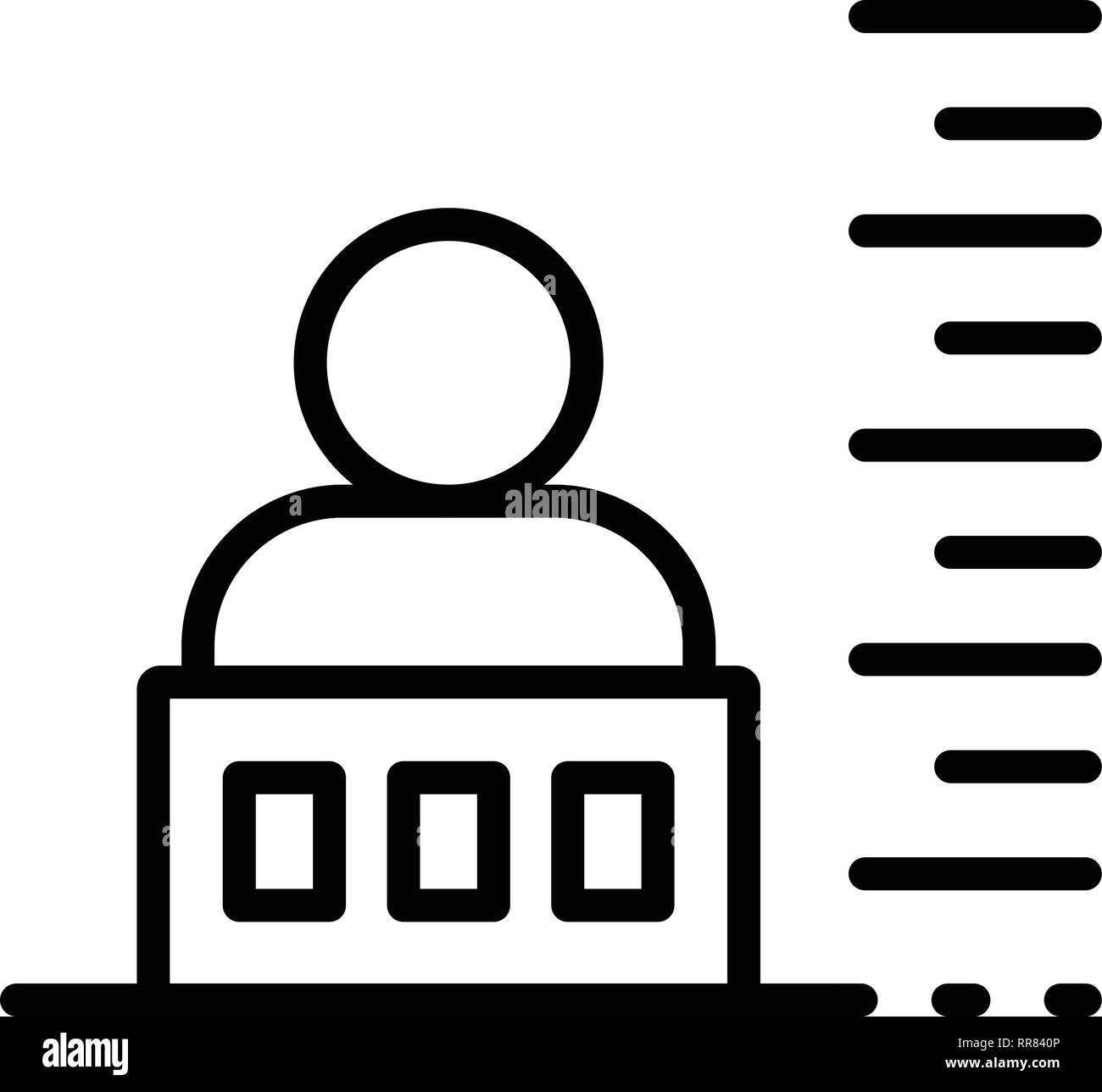 Mugshot height chart Black and White Stock Photos & Images - Alamy