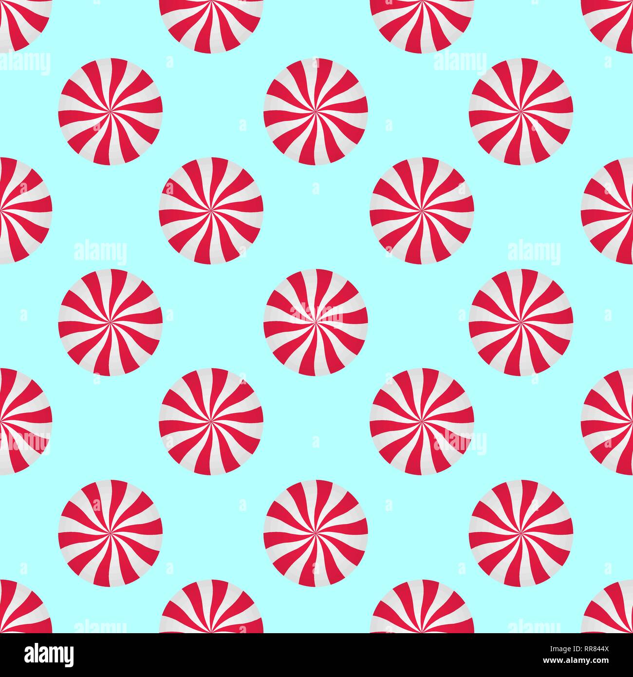 Red and white peppermints Stock Vector Images - Alamy