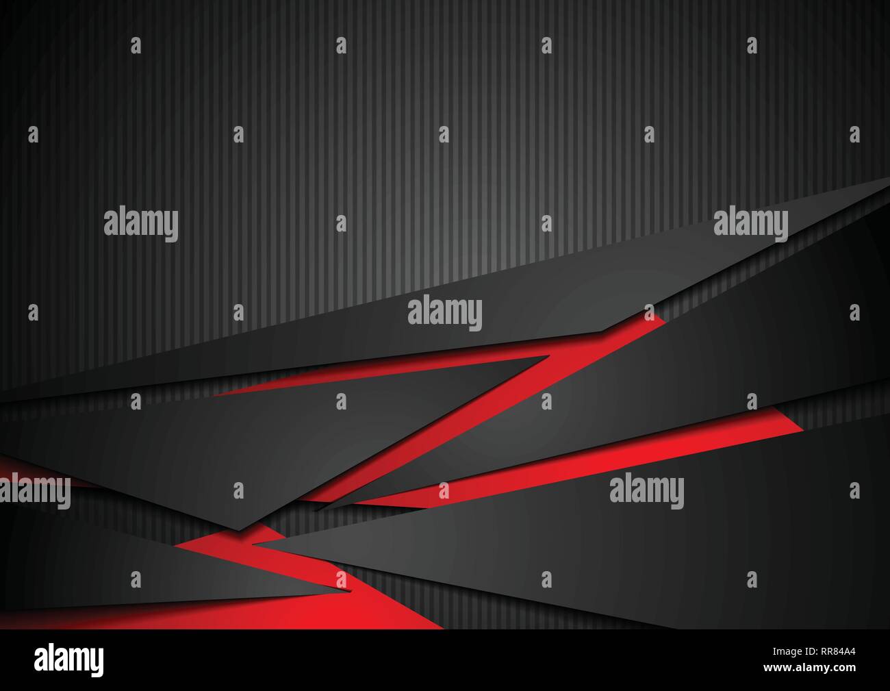 Red and black tech corporate abstract background. Vector design Stock ...