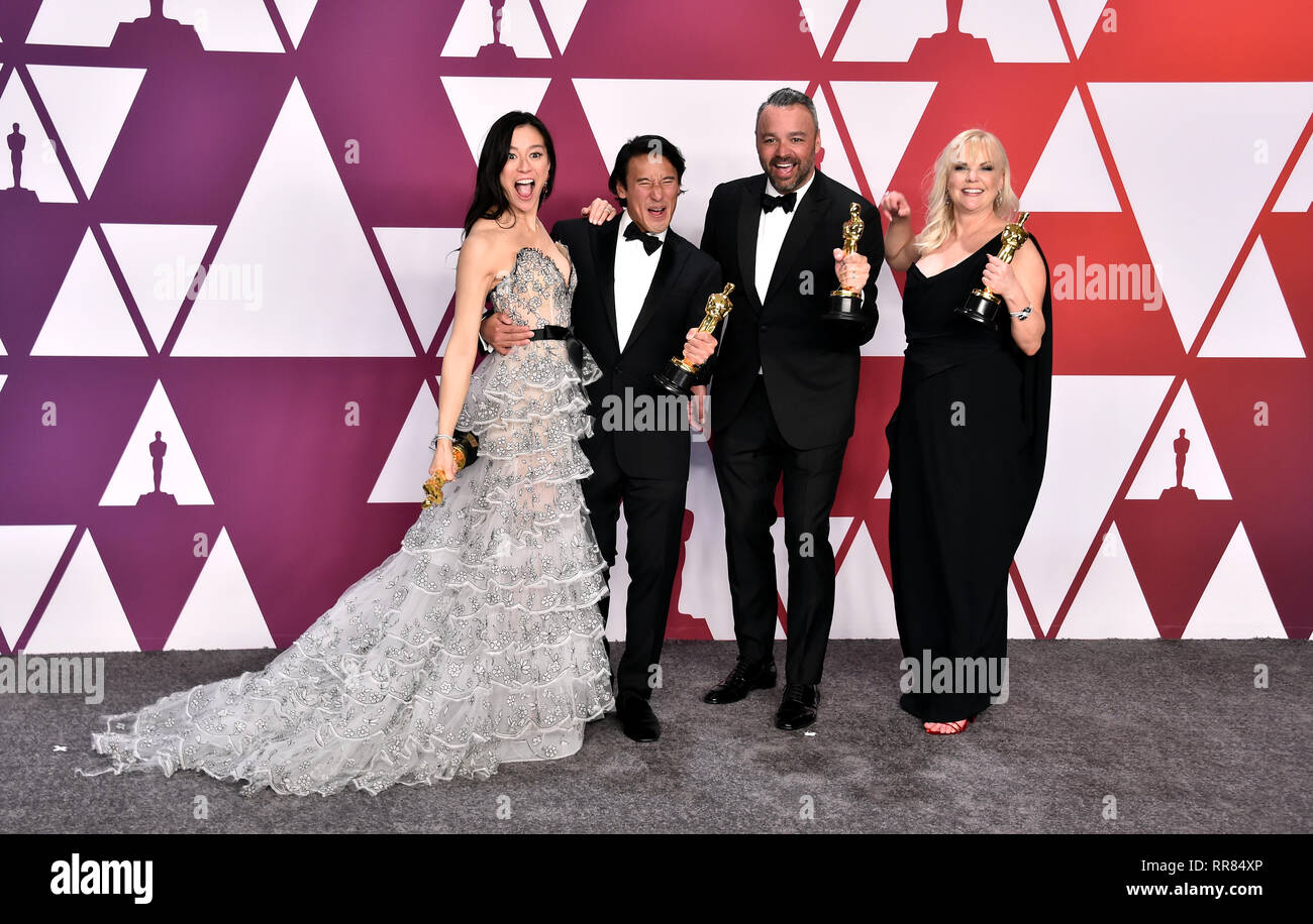 Elizabeth Chai Vasarhelyi, Jimmy Chin, Evan Hayes and Shannon Dill with ...