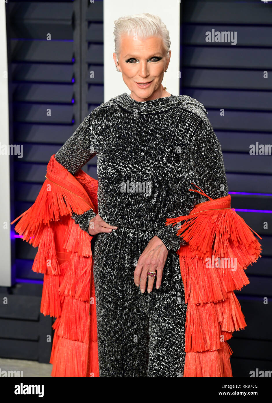 Maye Musk attending the Vanity Fair Oscar Party held at the Wallis ...