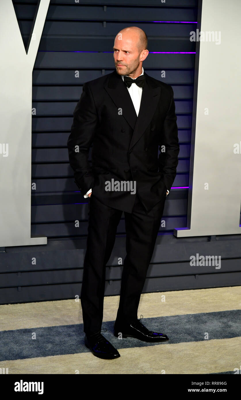 Jason Statham attending the Vanity Fair Oscar Party held at the Wallis ...