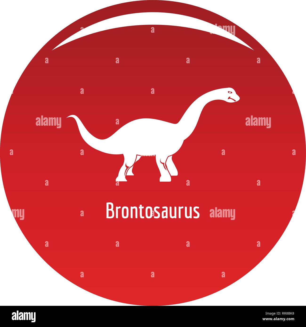 Brontosaurus icon. Simple illustration of brontosaurus vector icon for ...
