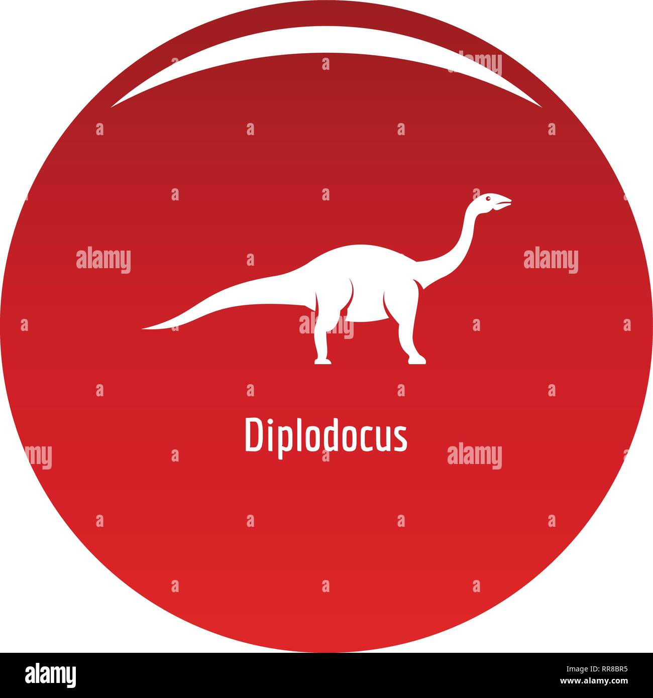 Diplodocus icon. Simple illustration of diplodocus vector icon for any ...