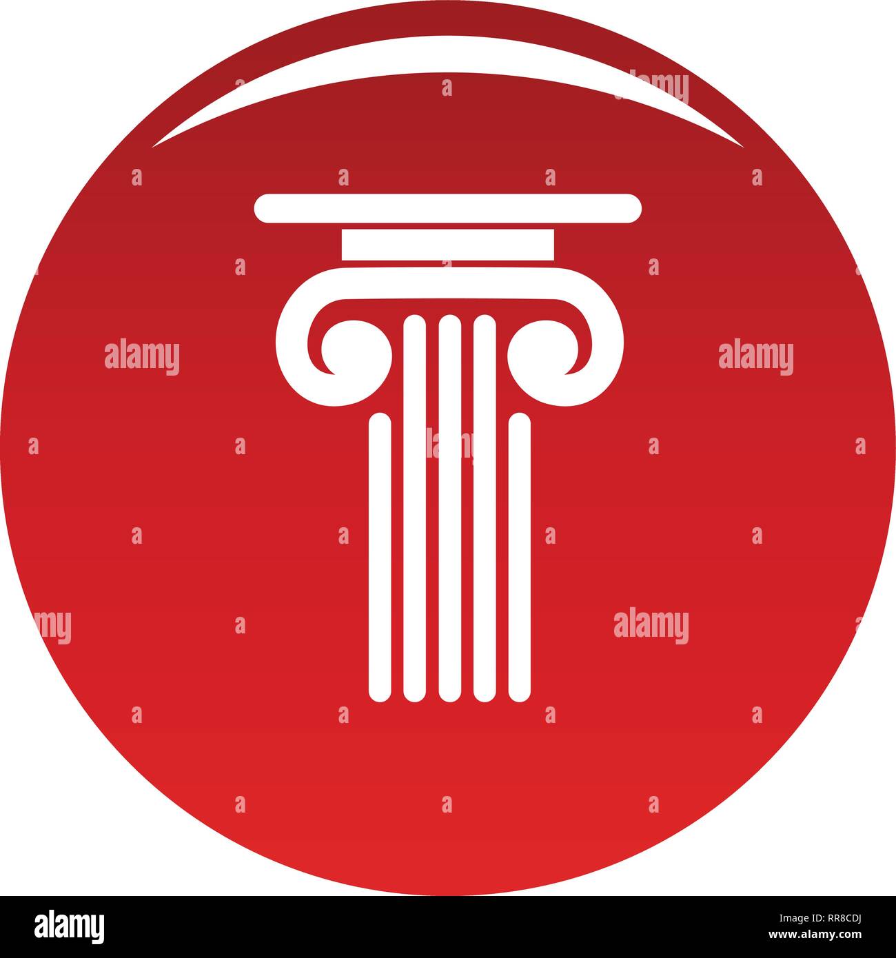 Outer column icon. Simple illustration of outer column vector icon for ...