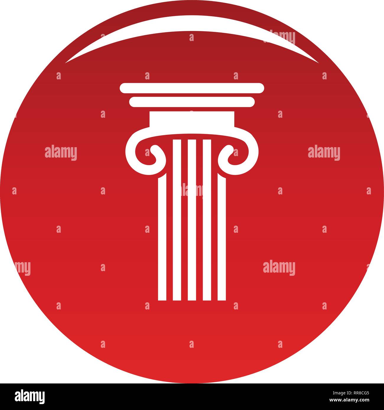 Double columned column icon. Simple illustration of double columned ...