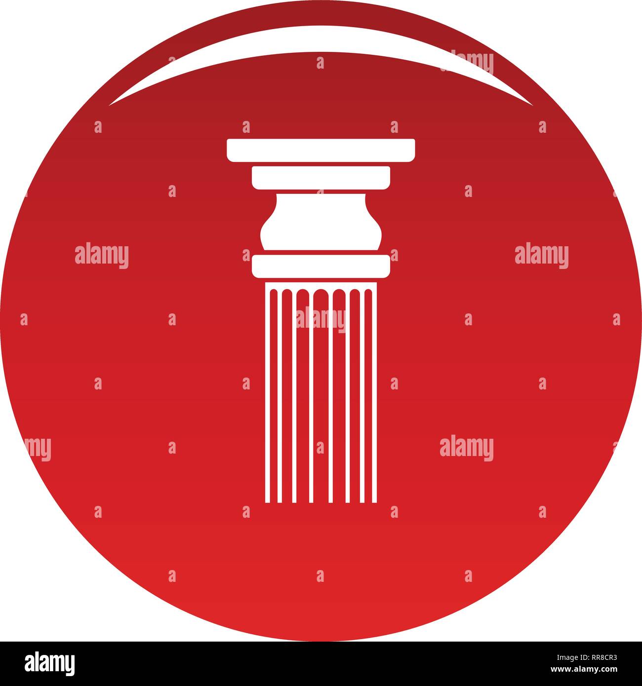 Rectangular column icon. Simple illustration of rectangular ...