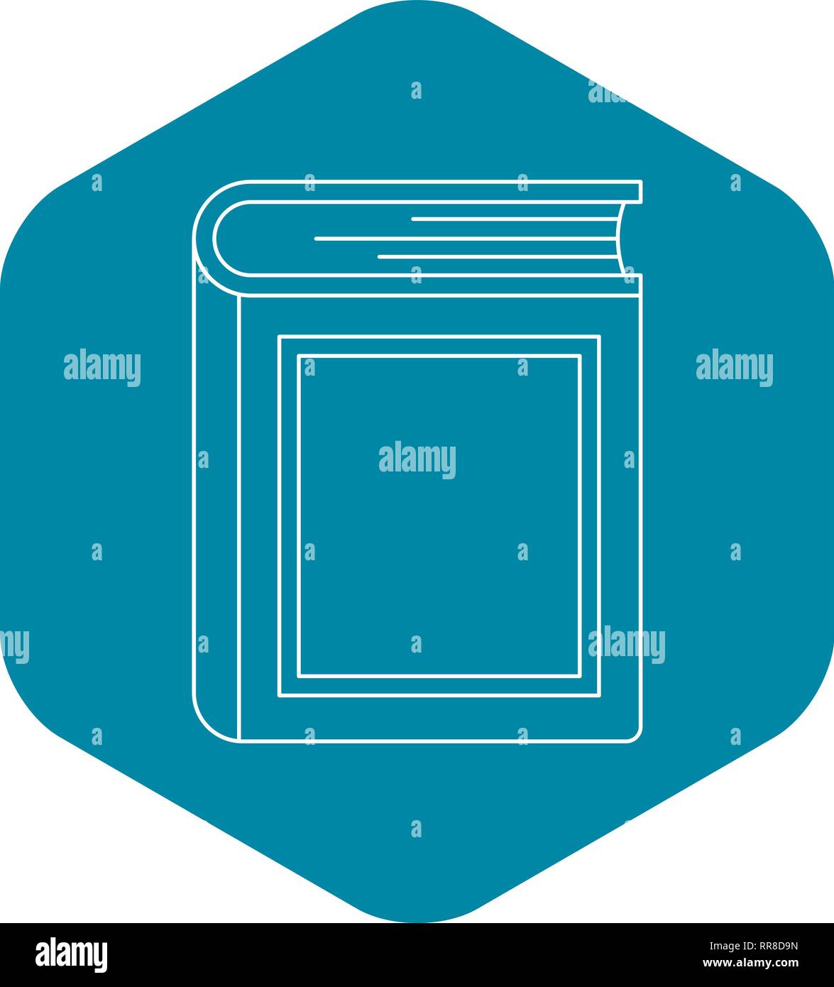 Thick book icon, outline style Stock Vector Image & Art - Alamy