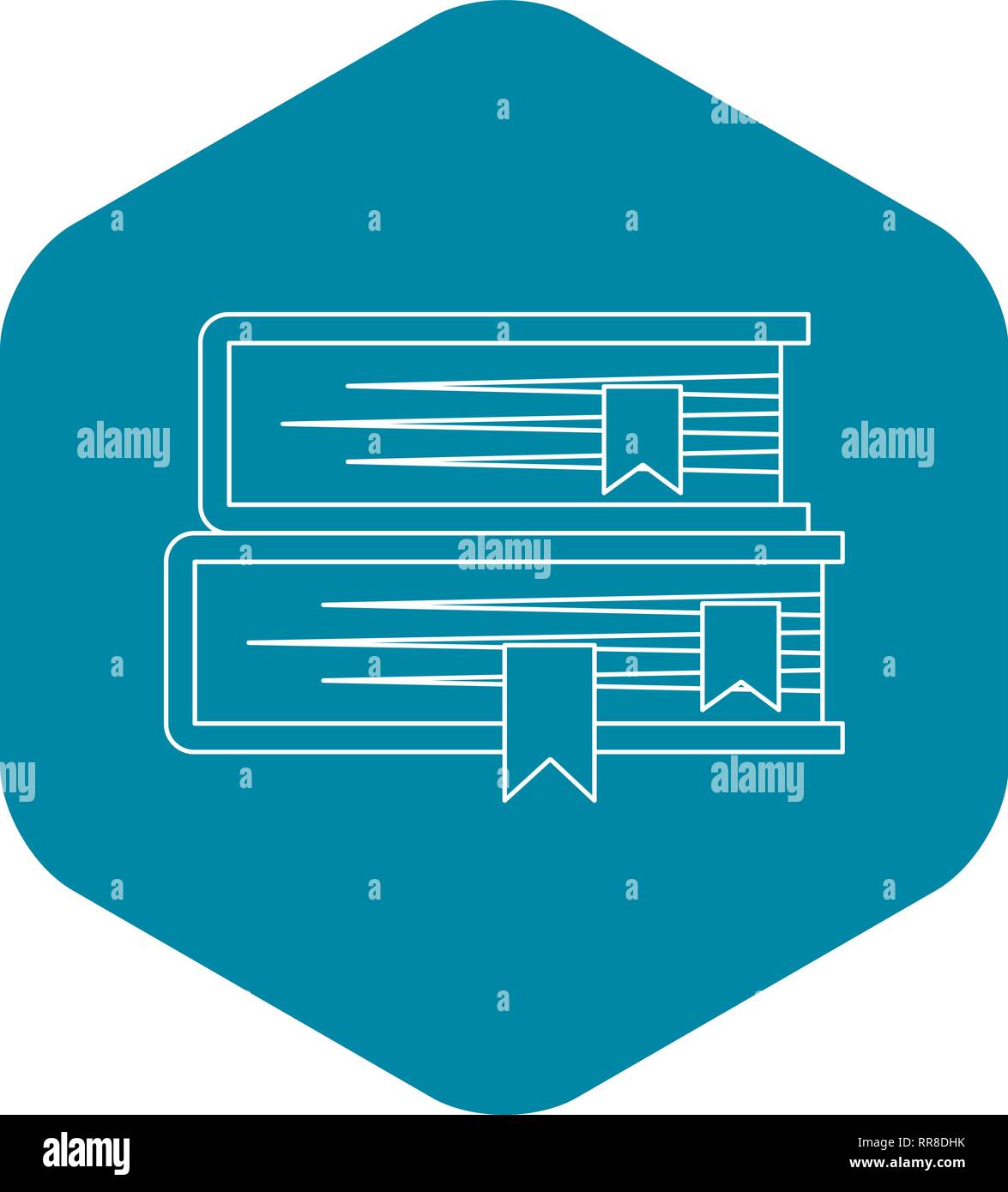 Two books icon, outline style Stock Vector Image & Art - Alamy