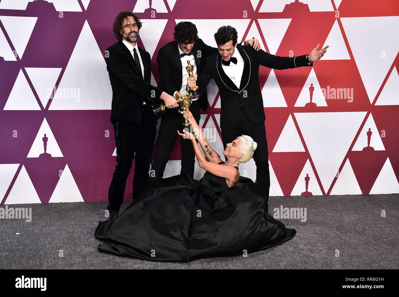 Andrew Wyatt, Anthony Rossomando, Mark Ronson and Lady Gaga, winners of ...