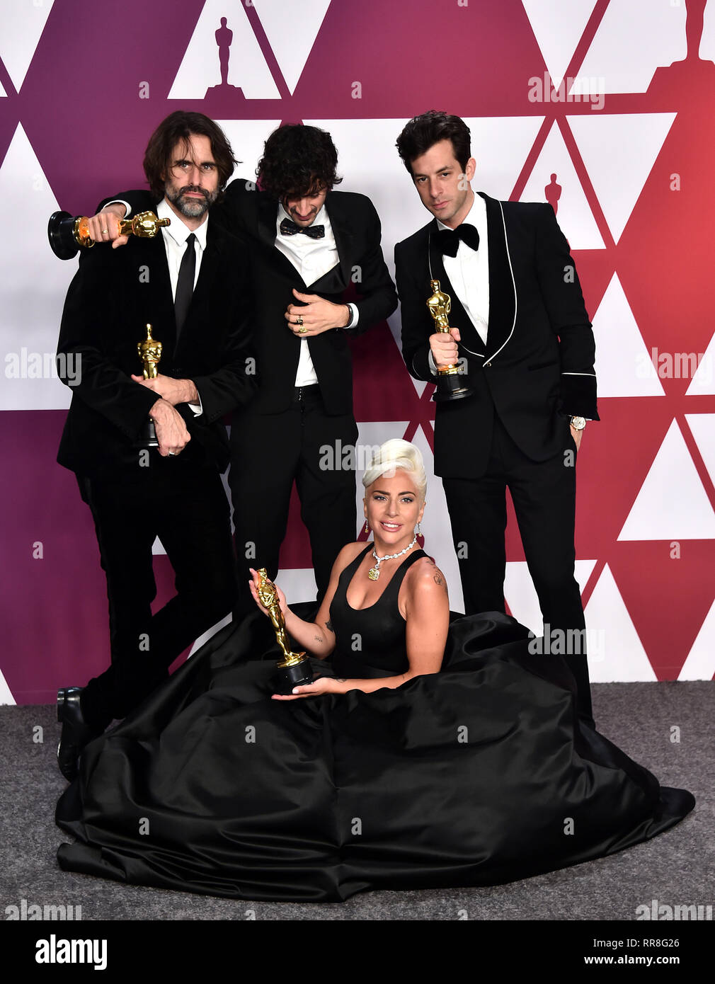 Andrew Wyatt, Anthony Rossomando, Mark Ronson and Lady Gaga, winners of ...