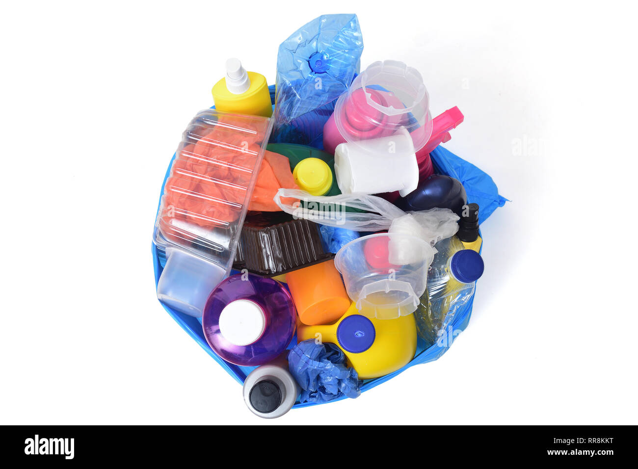 plastic garbage isolated on white Stock Photo - Alamy