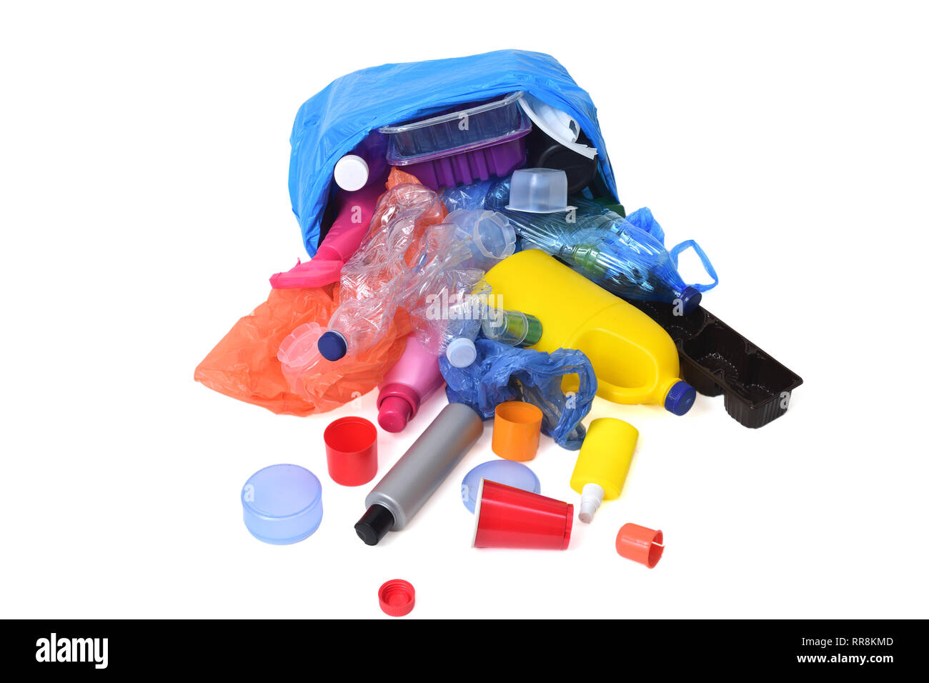 plastic garbage isolated on white Stock Photo - Alamy