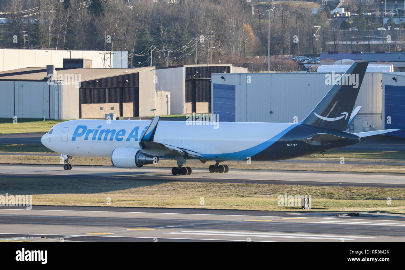 Portland, OR - December 2017: Prime Air Boeing 767 operated by Atlas ...