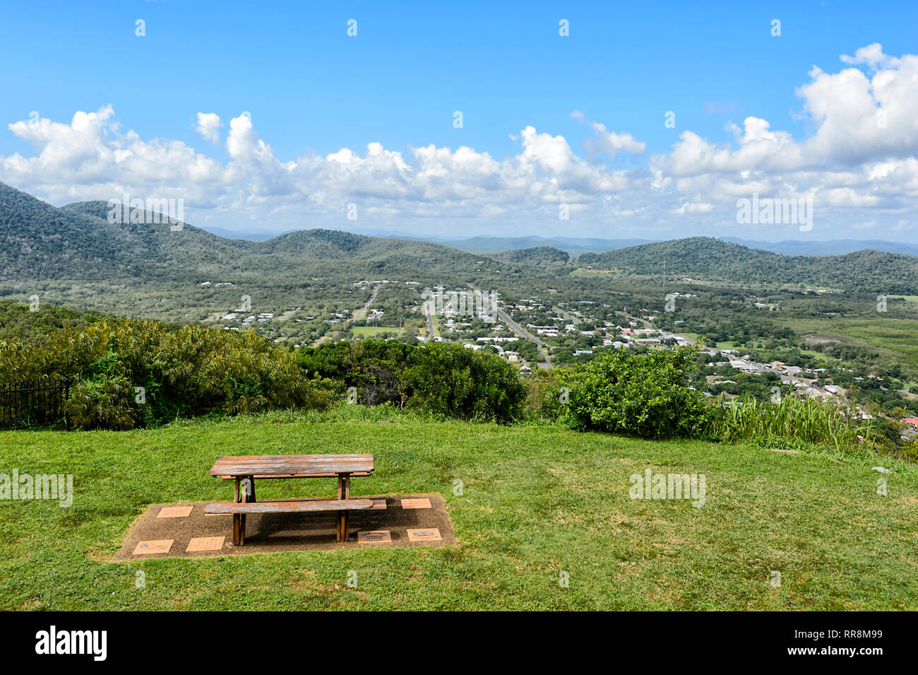 Scenic view of Cooktown from Grassy Hill lookout, Far North Queensland ...