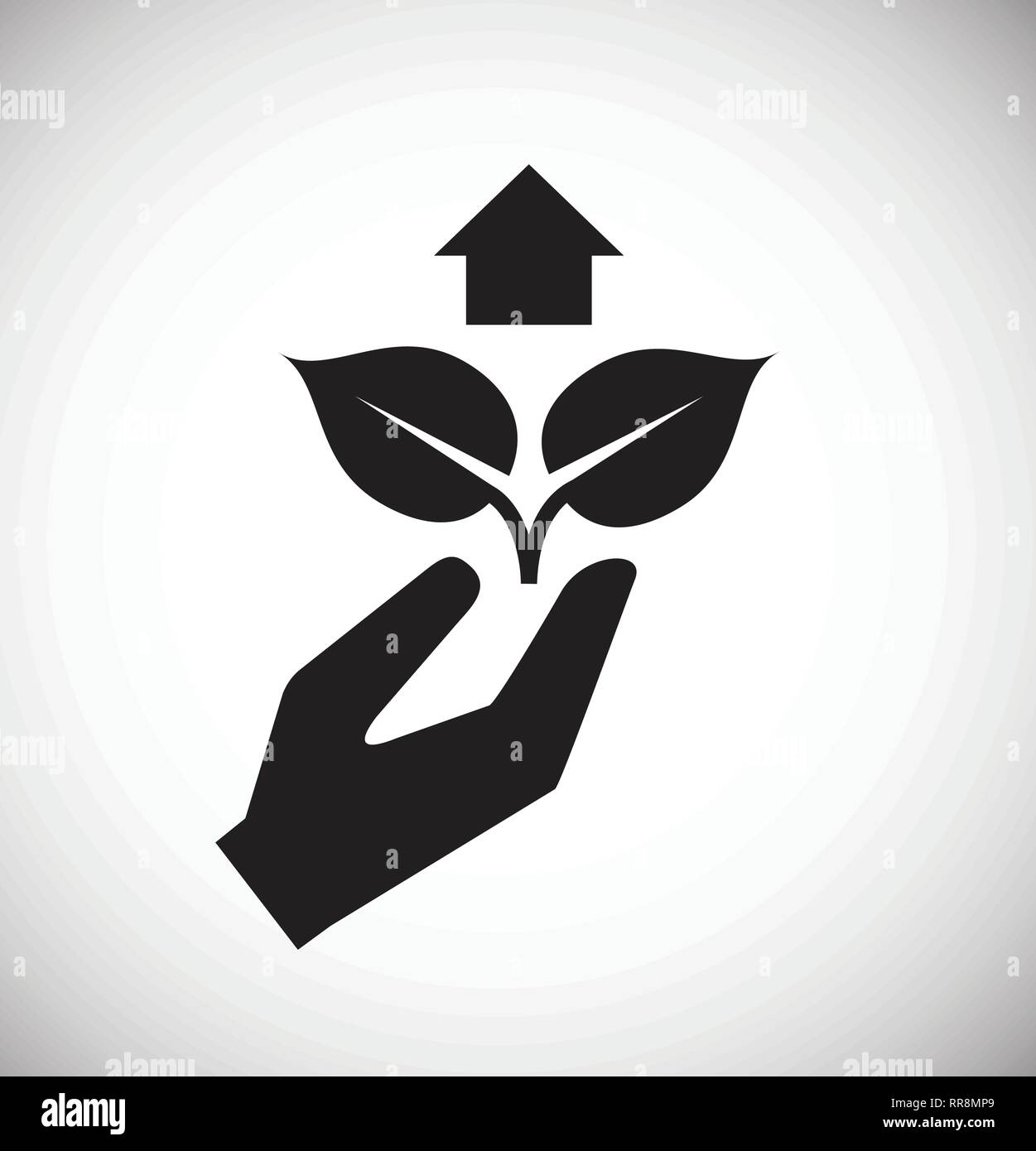 Grow icon on white background for graphic and web design, Modern simple ...