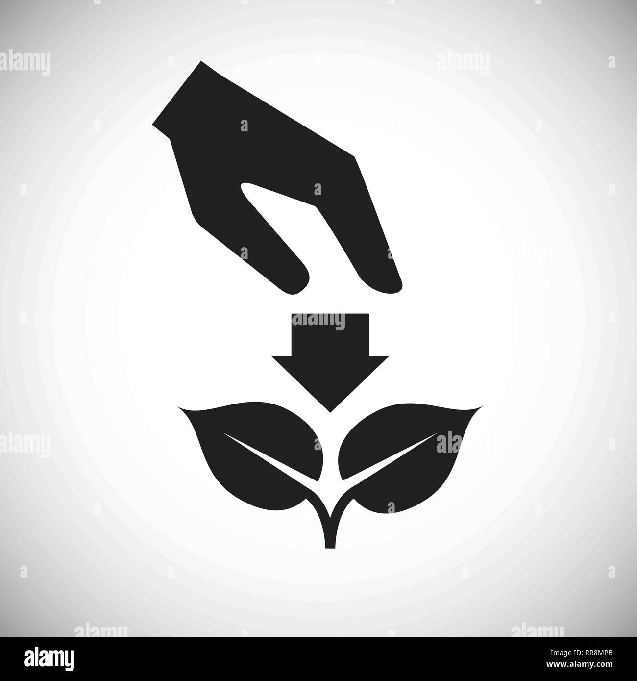 Grow icon on white background for graphic and web design, Modern simple ...