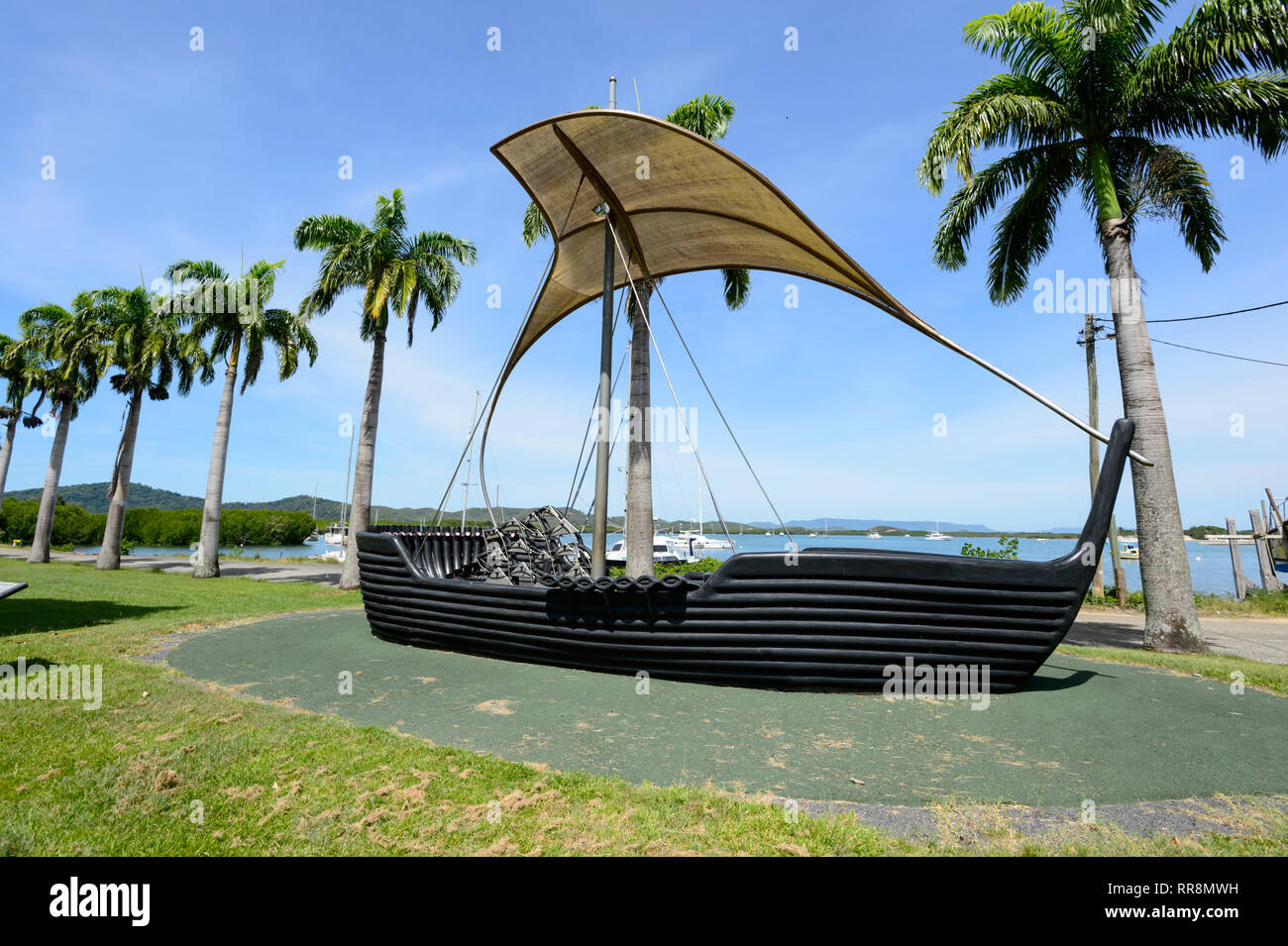 Musical ship on the waterfront, Cooktown, Far North Queensland, QLD ...