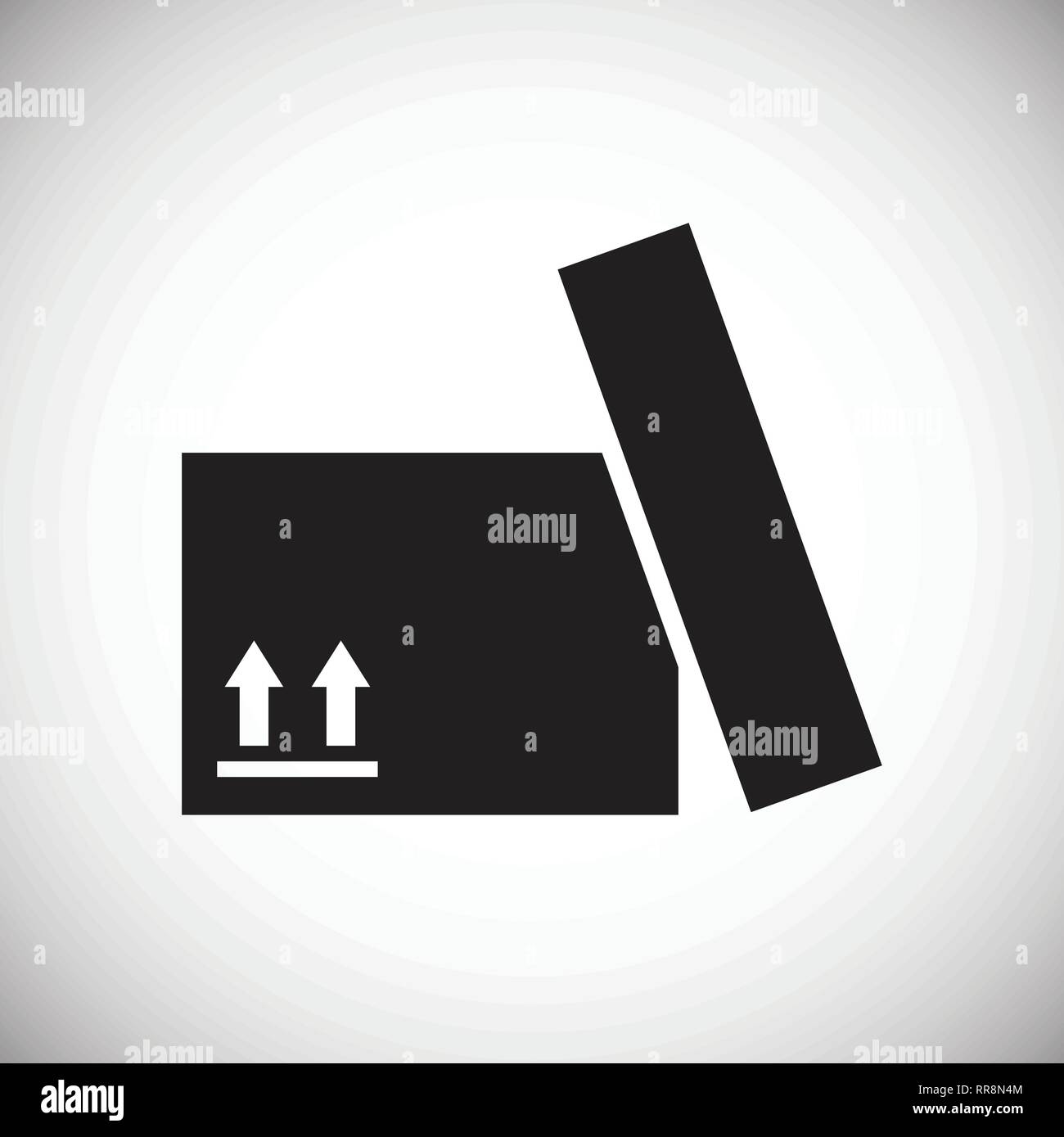 Box icon on white background for graphic and web design, Modern simple ...