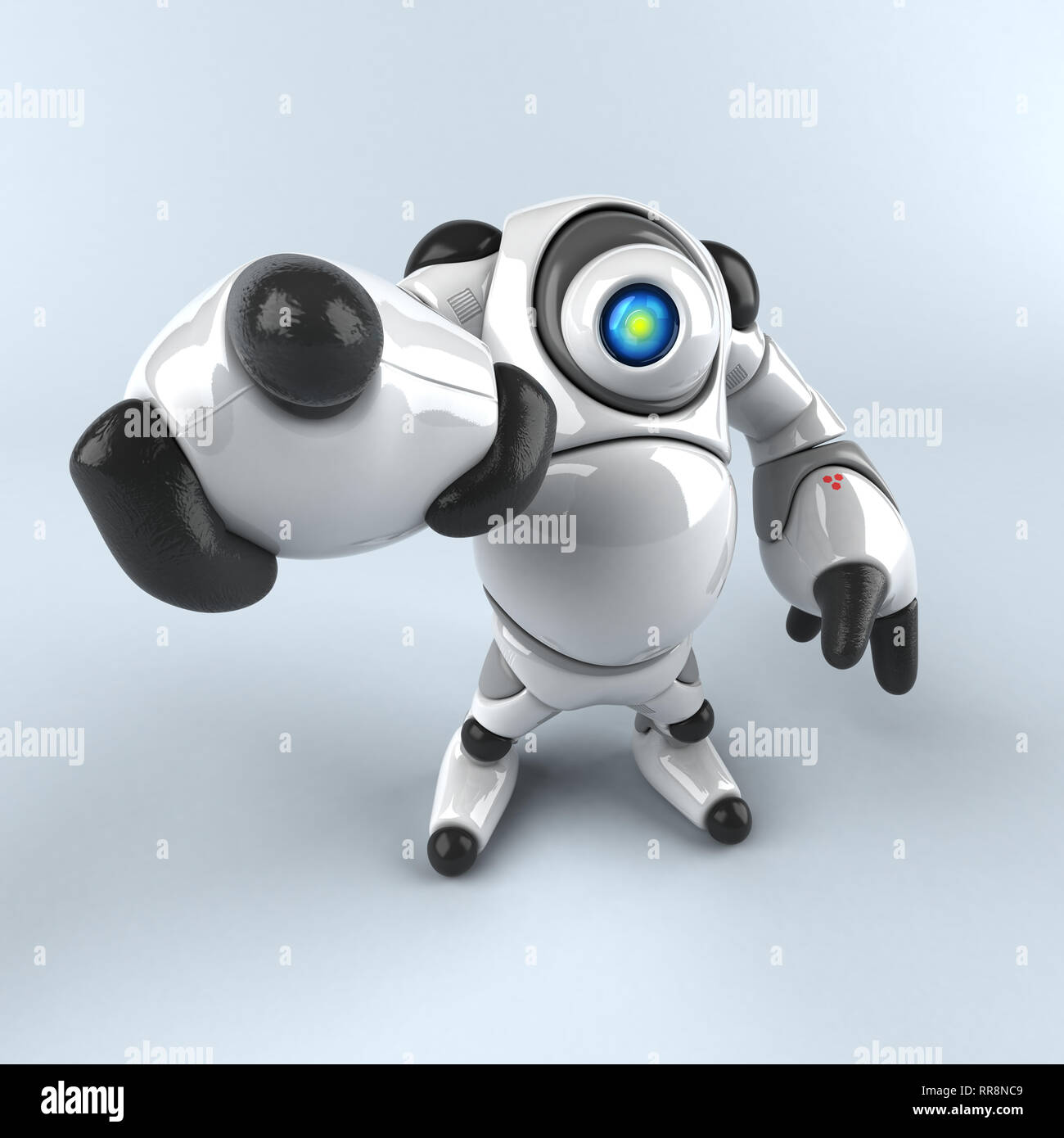 Big robot - 3D Illustration Stock Photo - Alamy