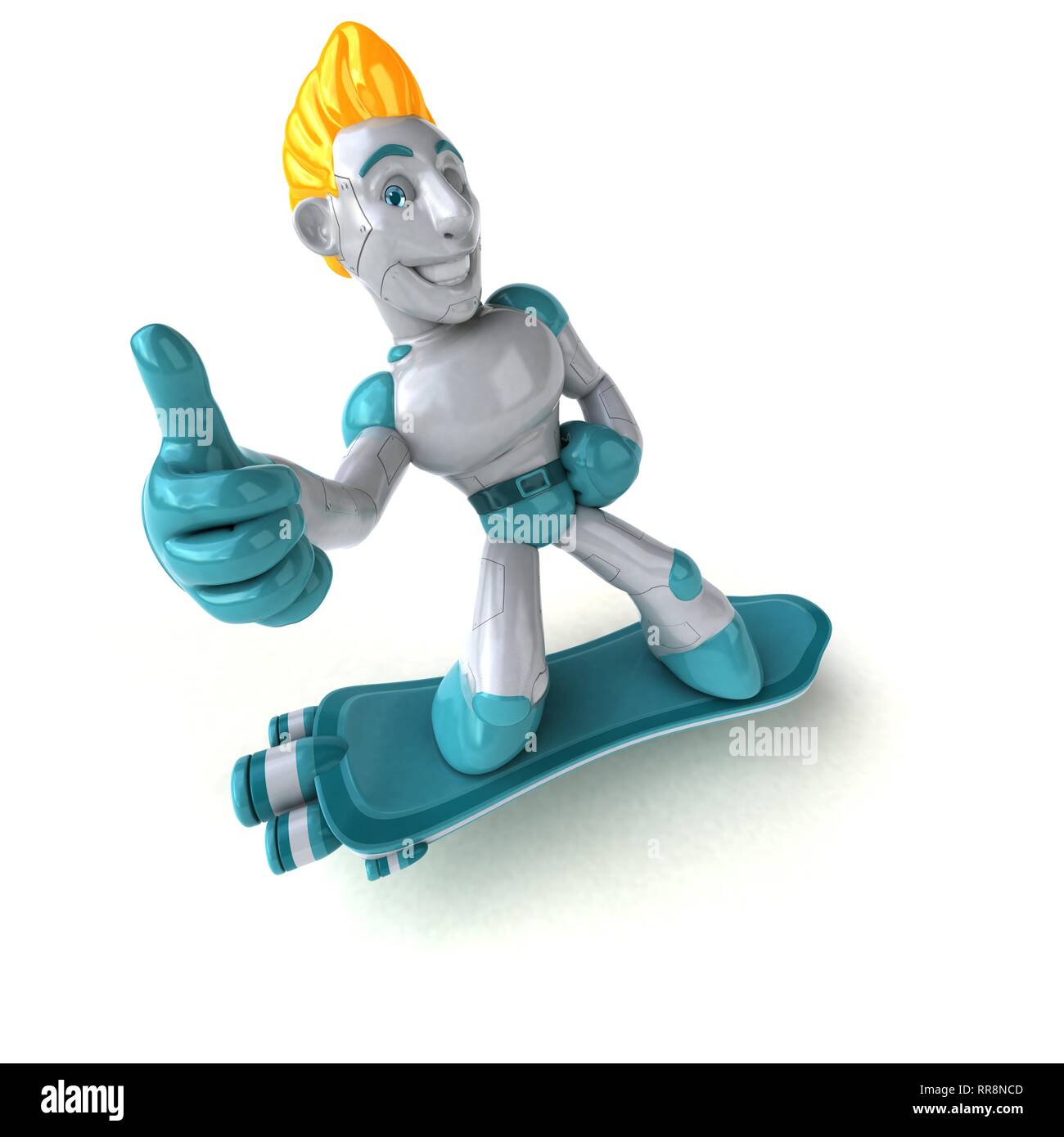 Robot - 3D Illustration Stock Photo - Alamy