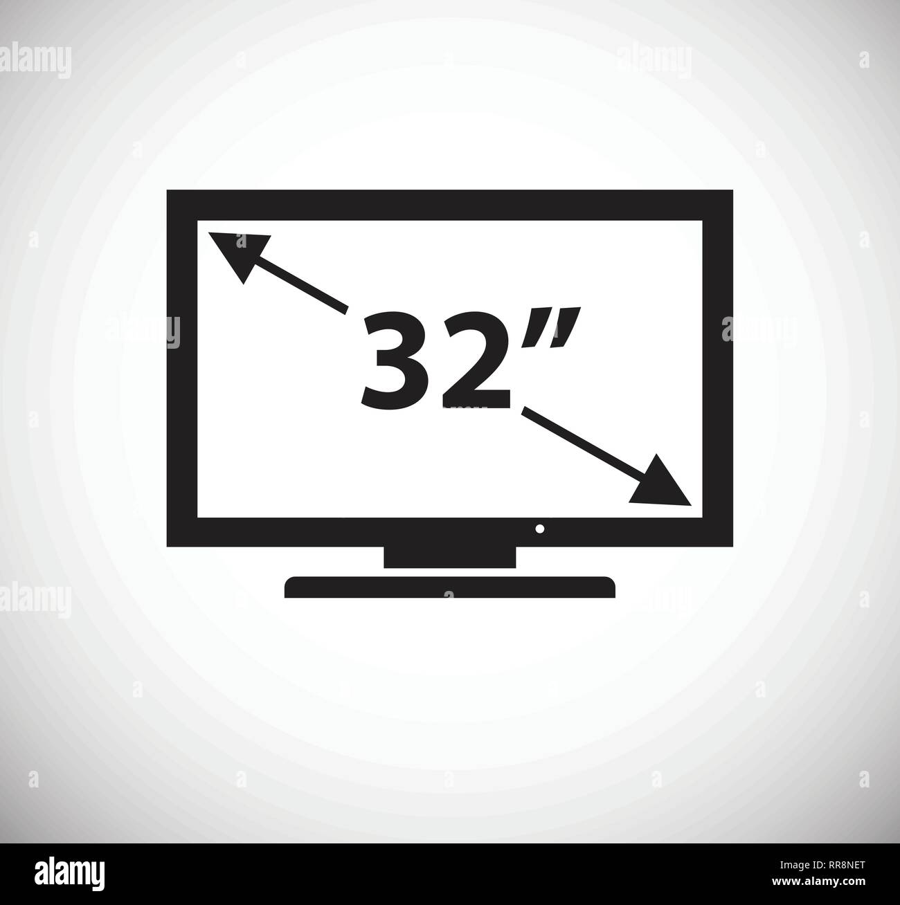 TV icon on white background for graphic and web design, Modern simple ...