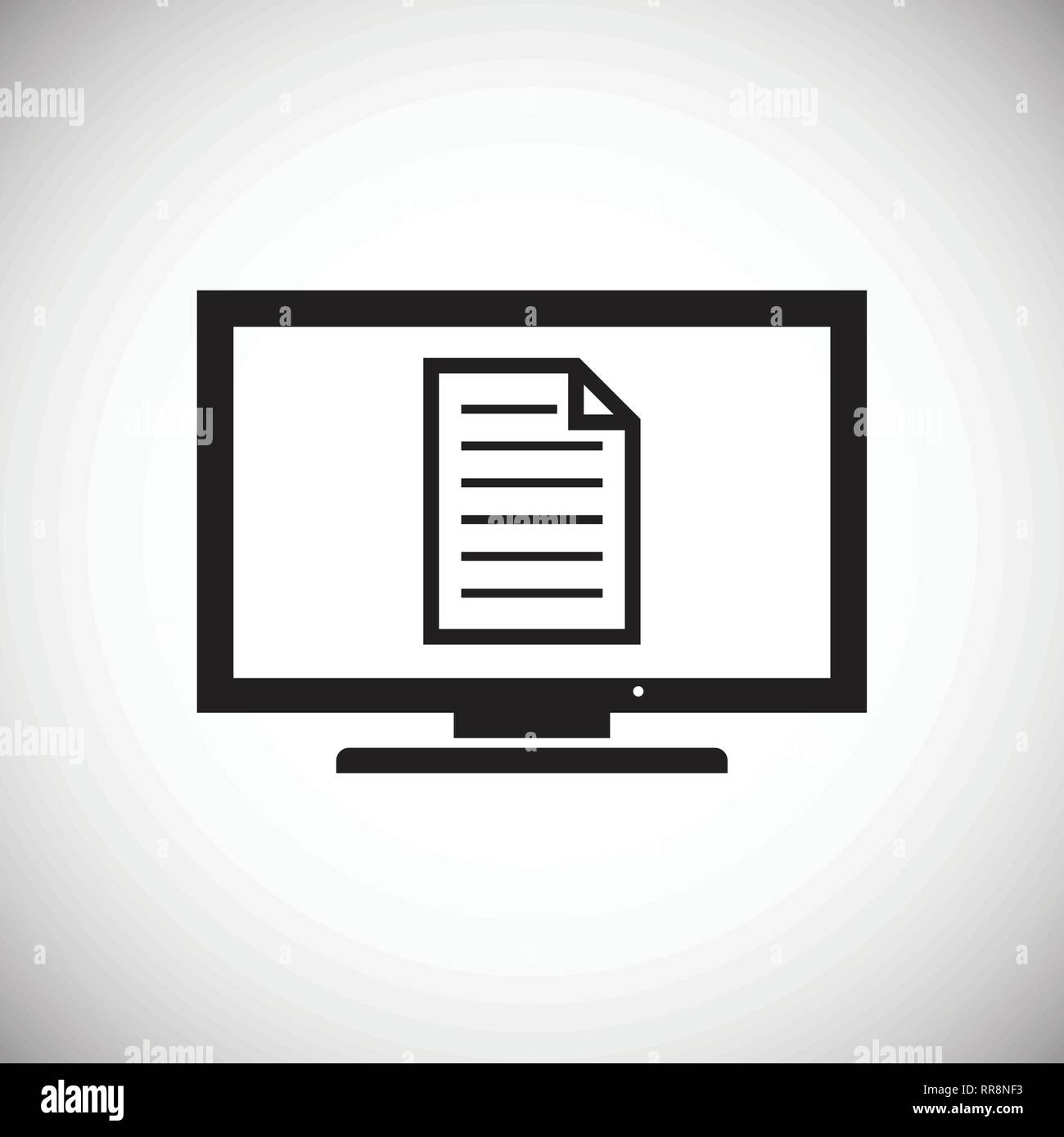 TV icon on white background for graphic and web design, Modern simple ...