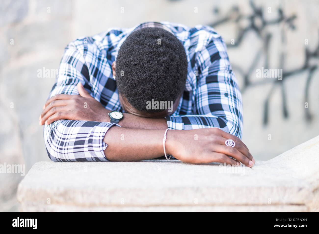 Black Man Crying High Resolution Stock Photography and Images - Alamy