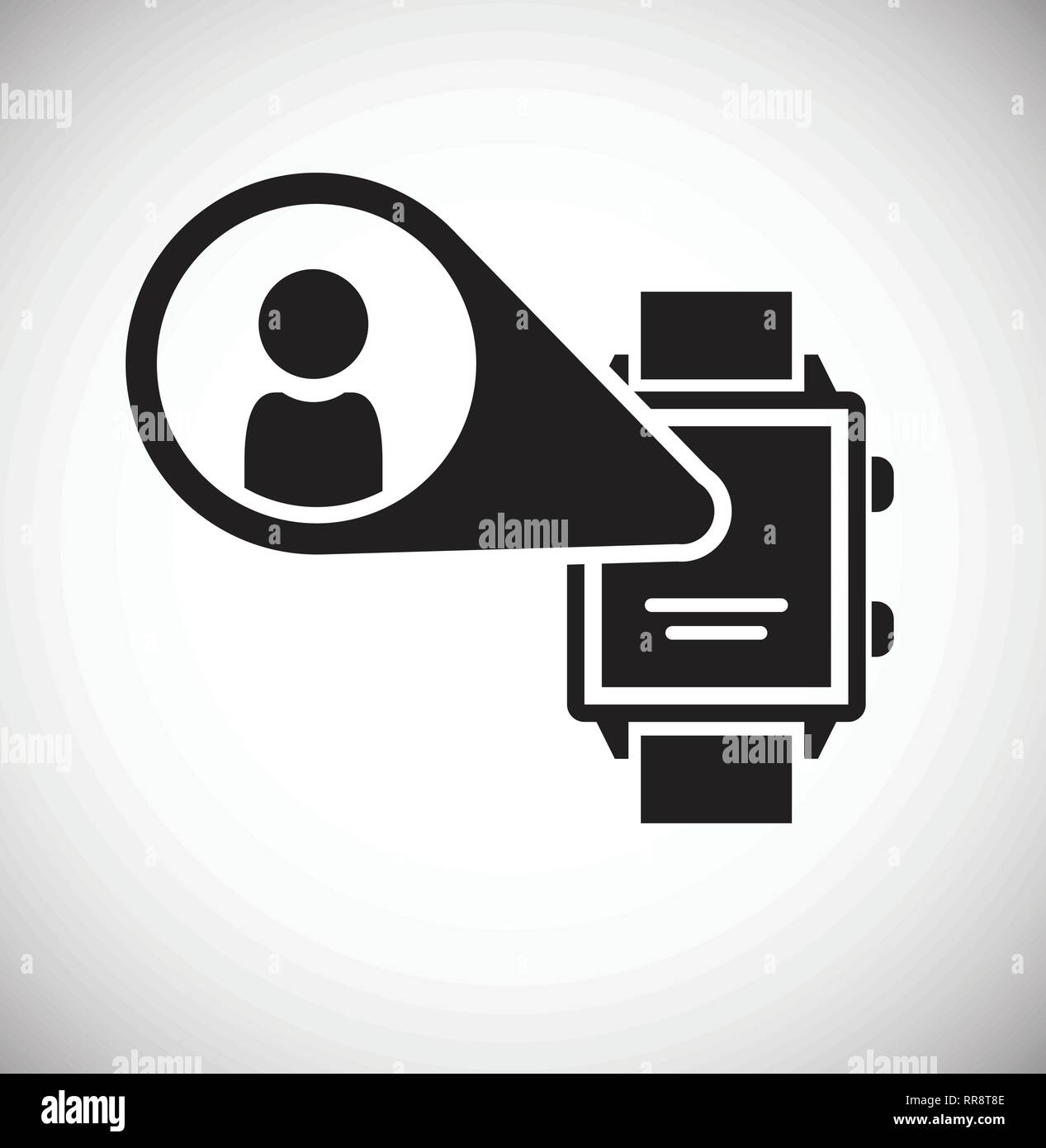Augmented reality icon on white background for graphic and web design ...