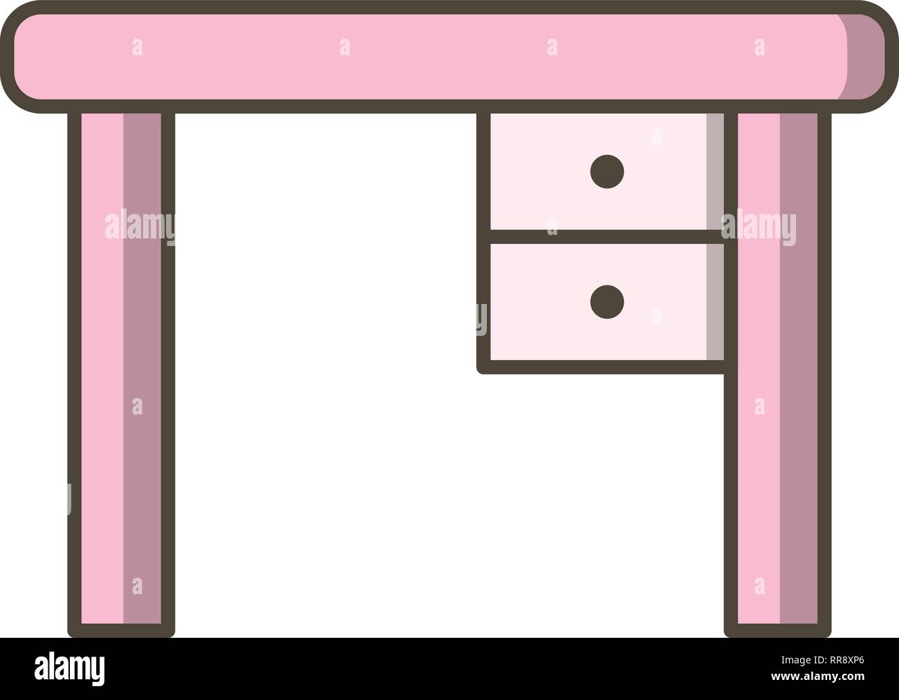 Study Table Vector Icon Sign Icon Vector Illustration For Personal And ...