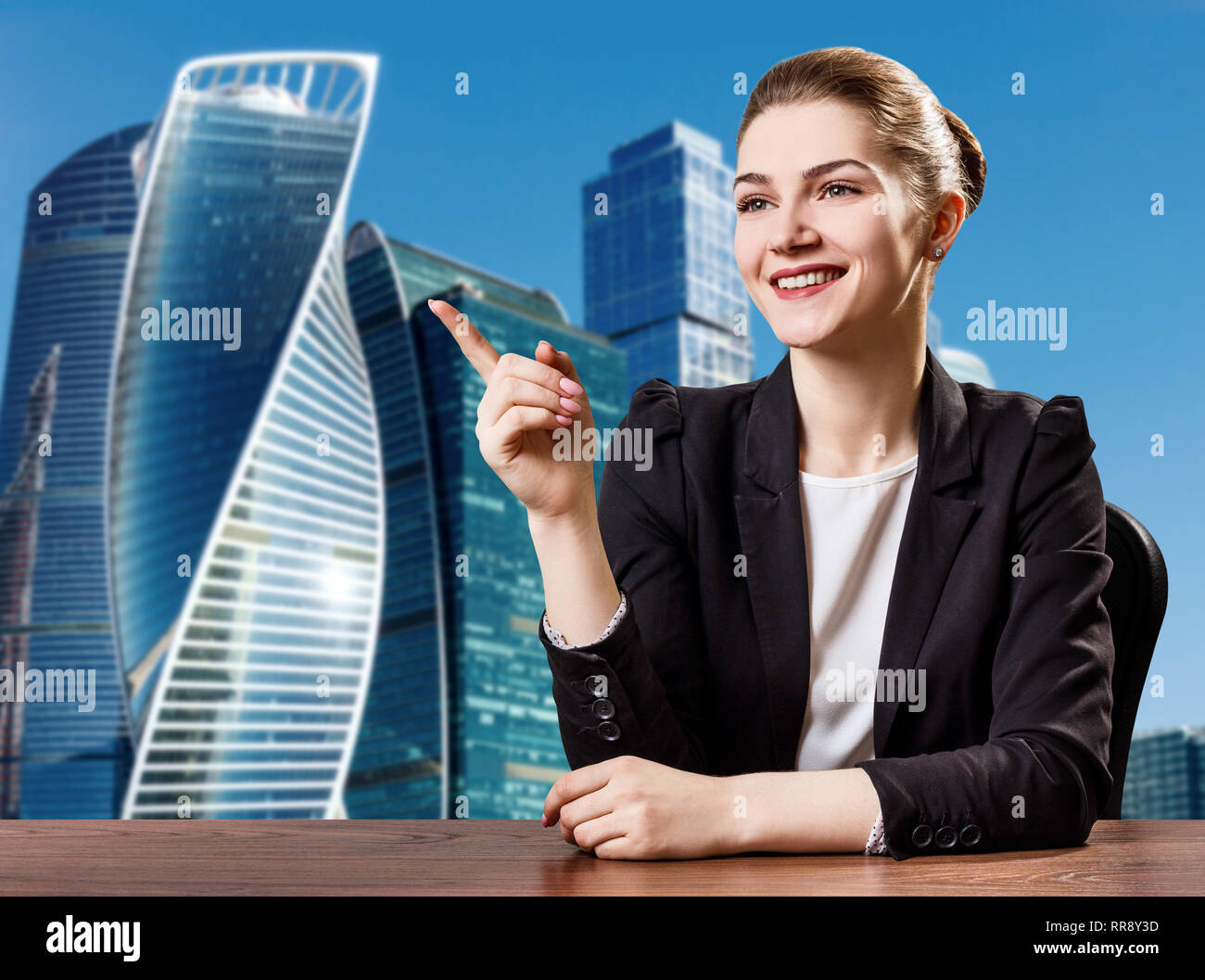 Beautiful business woman sitting hi-res stock photography and images ...
