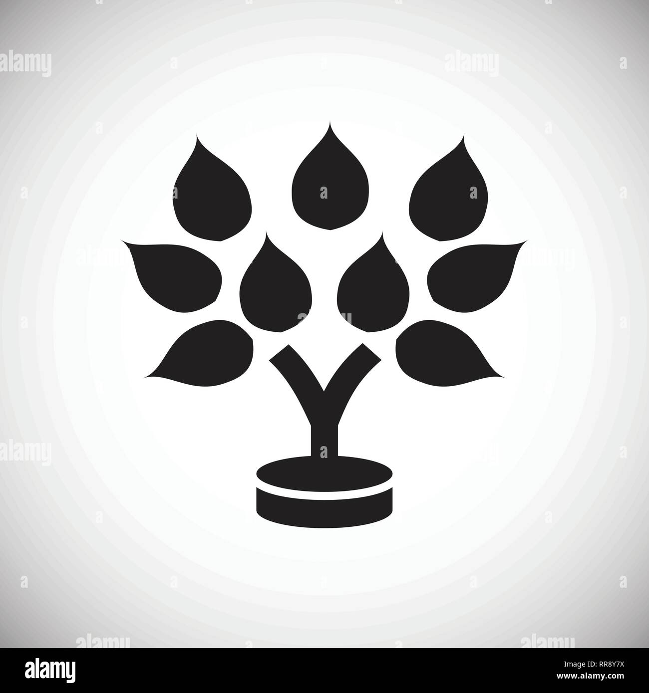 Grow icon on white background for graphic and web design, Modern simple ...