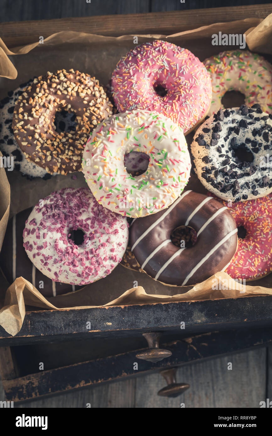 Doughnut boxes hi-res stock photography and images - Alamy