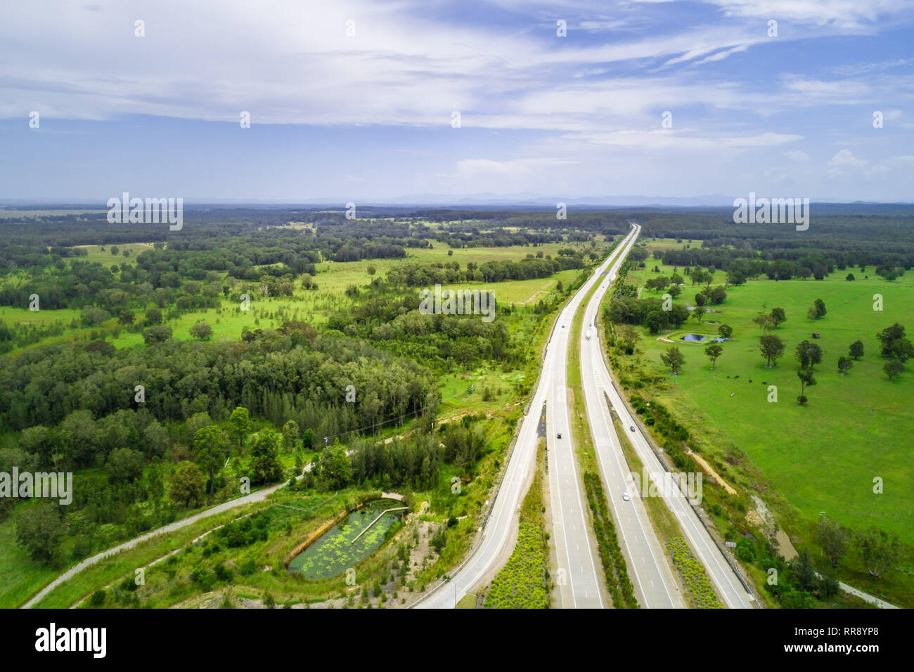 Meadows and fields at the highway a1 hi-res stock photography and ...