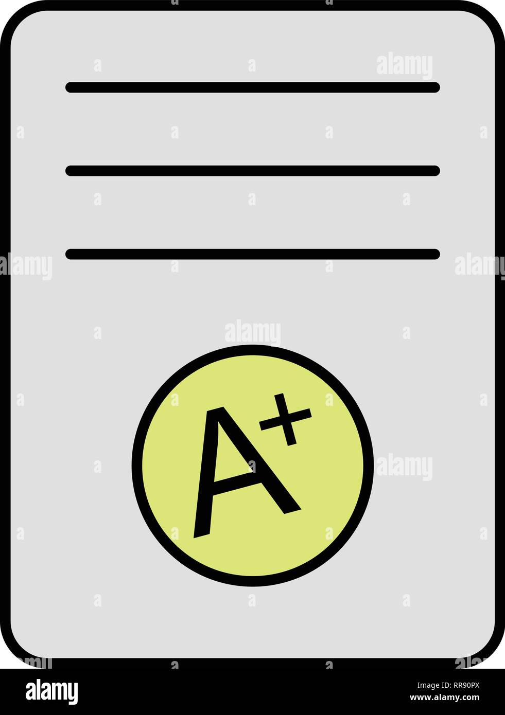 A+ Grade Vector Icon Sign Icon Vector Illustration For Personal And ...