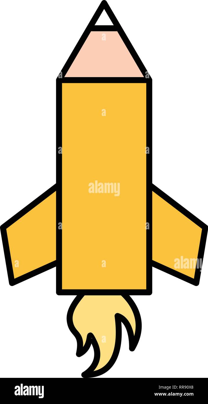 Pencil Rocket Vector Icon Sign Icon Vector Illustration For Personal ...