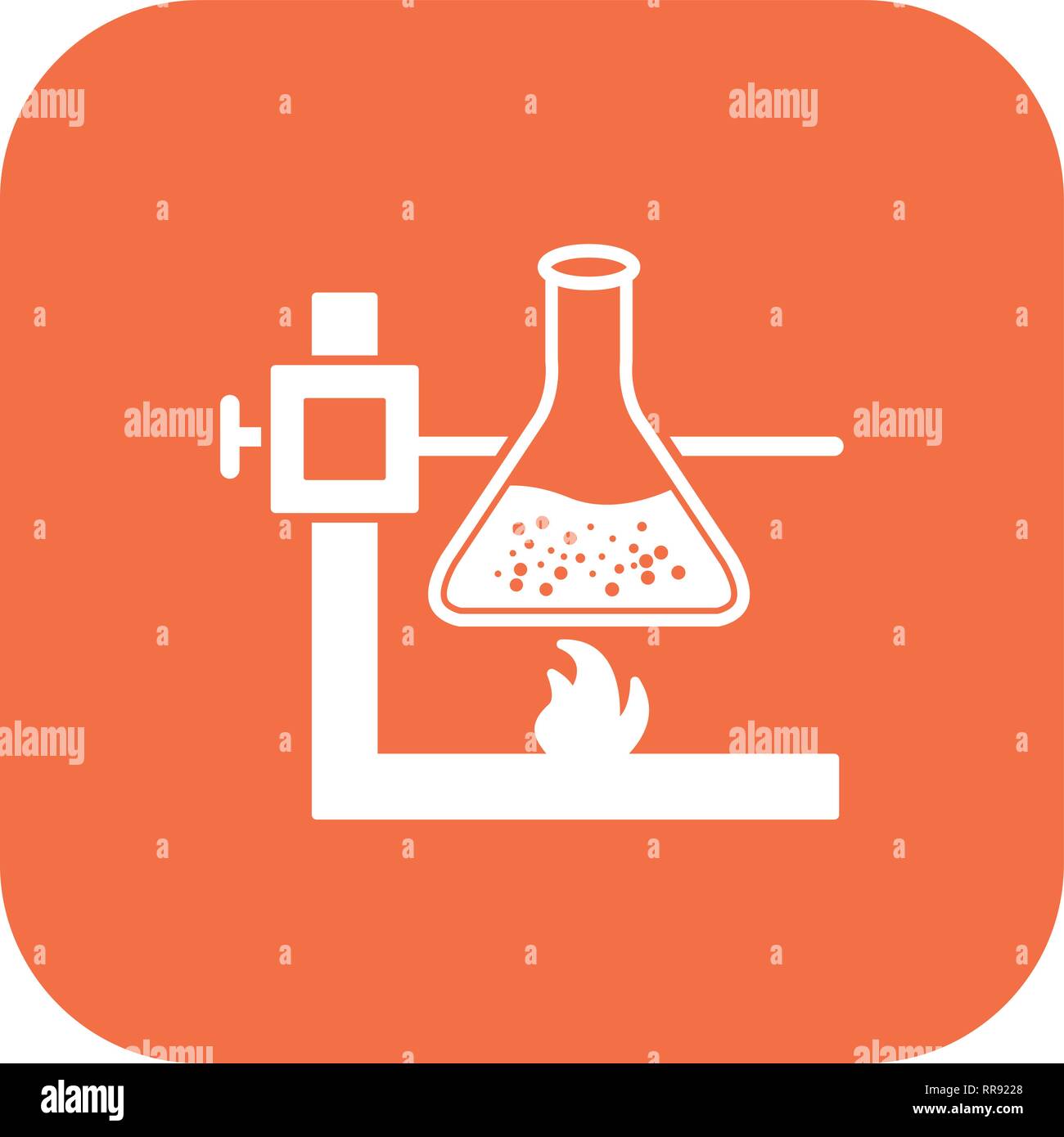 Fire Under Flask Vector Icon Sign Icon Vector Illustration For Personal ...