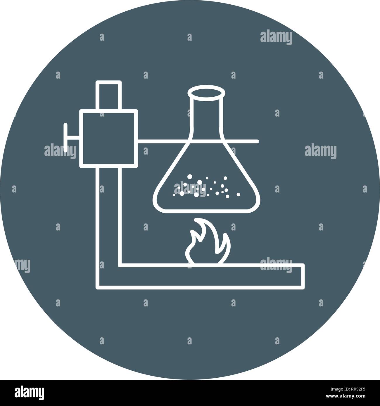 Fire Under Flask Vector Icon Sign Icon Vector Illustration For Personal ...