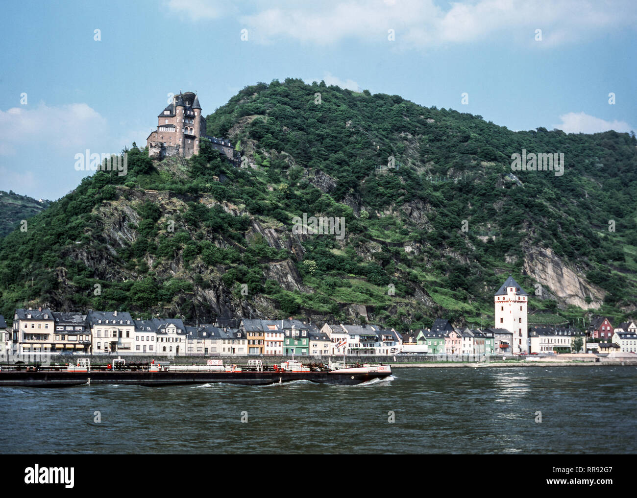 Germany.River Rhine valley .Castle Stock Photo - Alamy