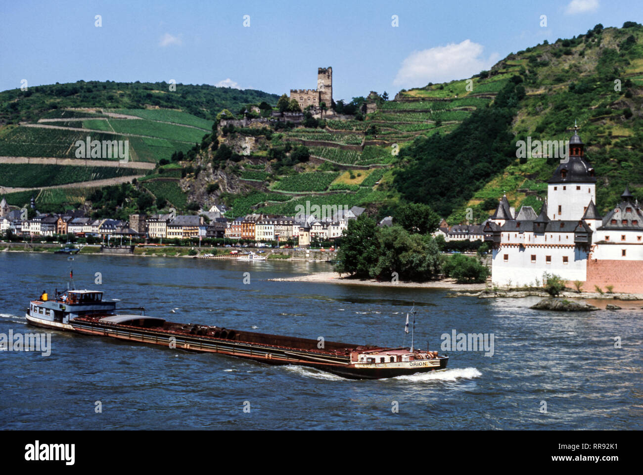 Working barges on the rhine hi-res stock photography and images - Alamy
