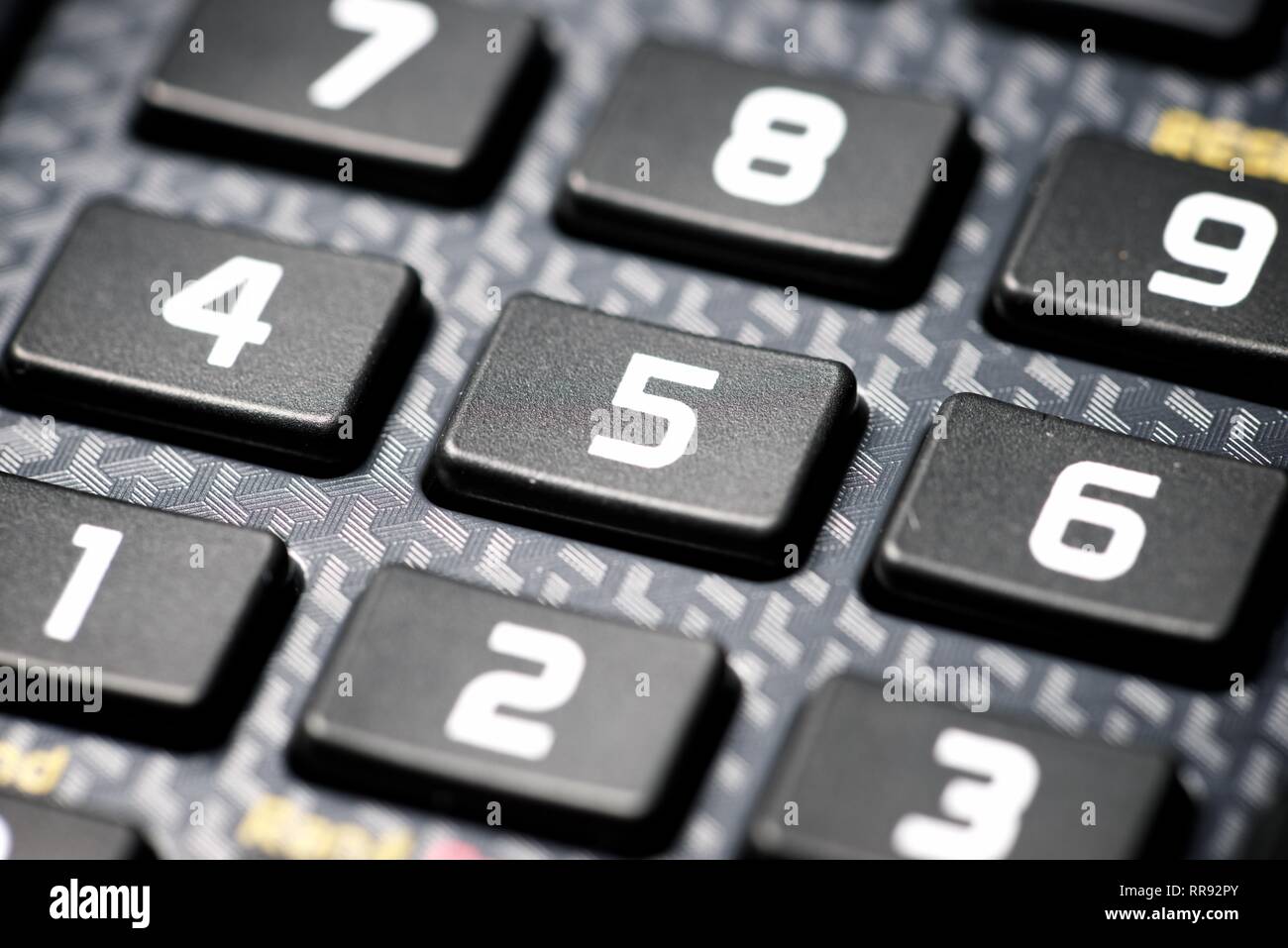 Close-up of buttons a scientific calculator Stock Photo - Alamy
