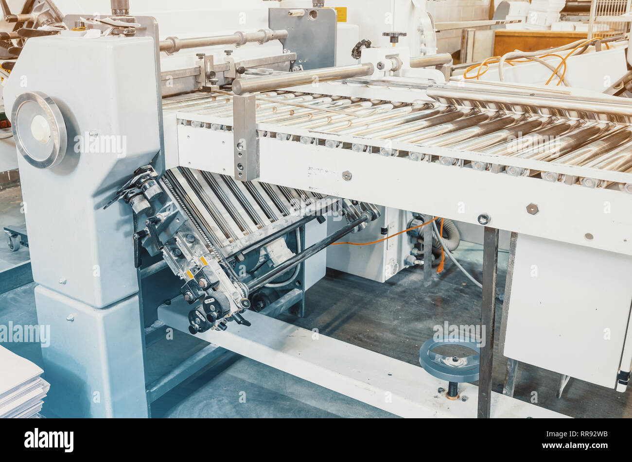 Machine in printing shiny hi-res stock photography and images - Alamy