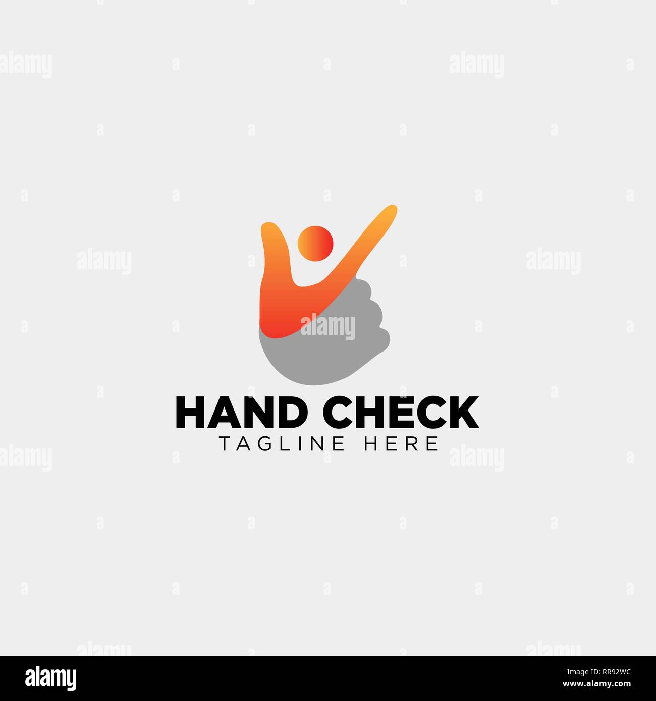 hand check approval community logo template vector illustration icon ...