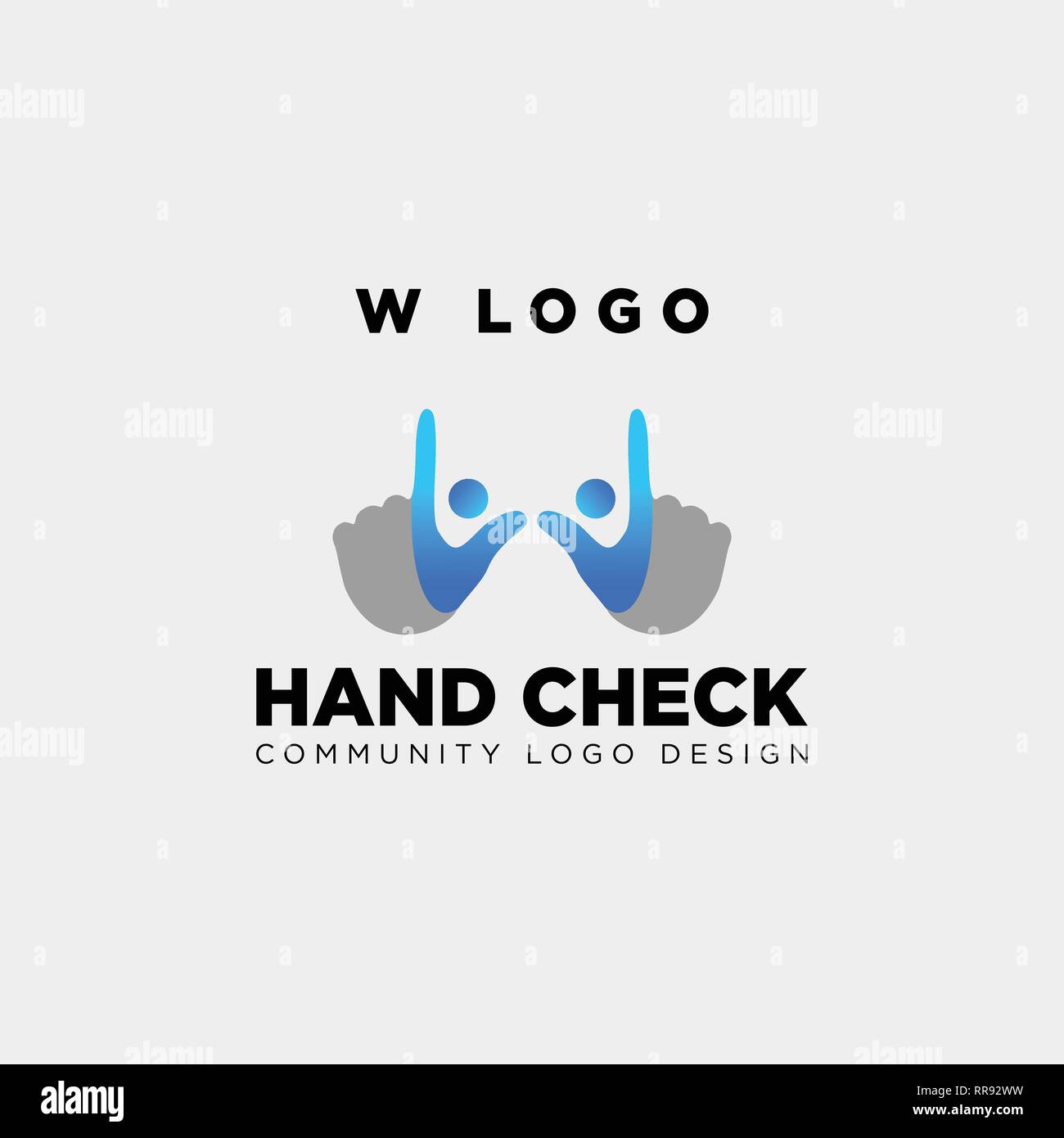 hand check approval community logo template vector illustration icon ...