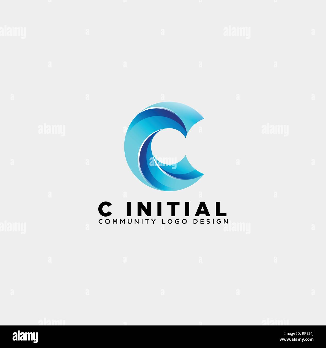 letter c community human logo template vector illustration icon element ...